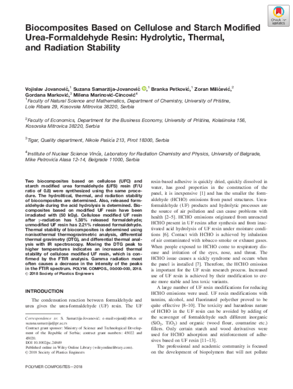 (PDF) Biocomposites based on cellulose and starch modified urea ...