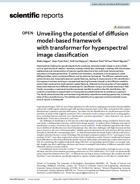 (PDF) Unveiling the potential of diffusion model-based framework with transformer for ...