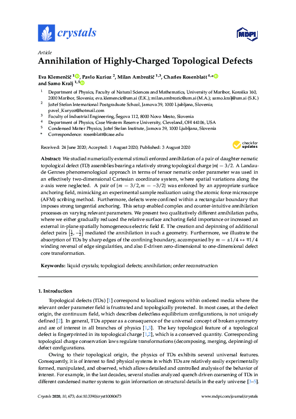 (PDF) Annihilation of Highly-Charged Topological Defects
