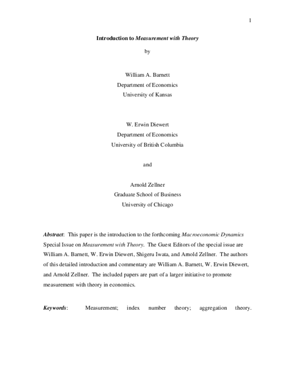 (PDF) Introduction to Measurement with Theory