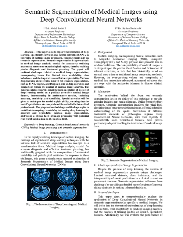 Pdf Semantic Segmentation Of Medical Images Using Deep Convolutional