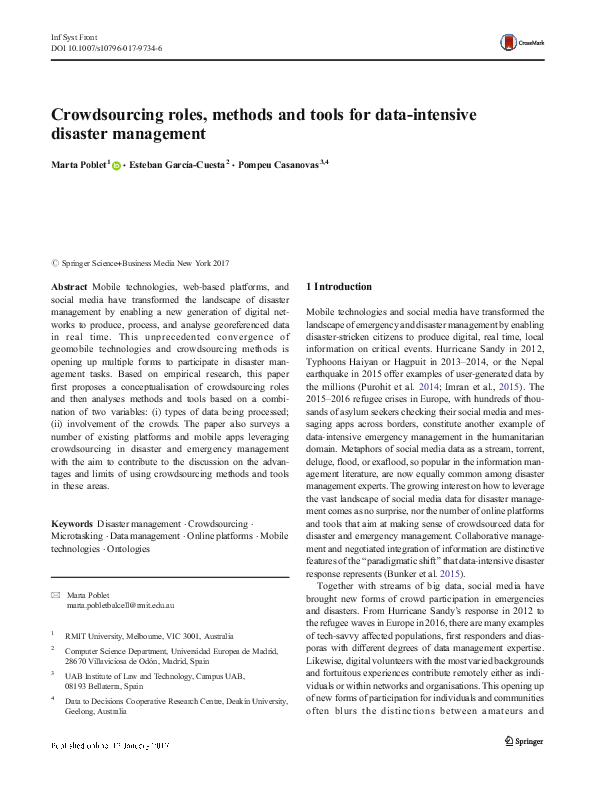 (PDF) Crowdsourcing roles, methods and tools for data-intensive ...