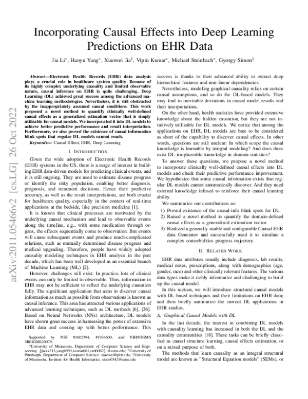 (PDF) Teaching deep learning causal effects improves predictive performance