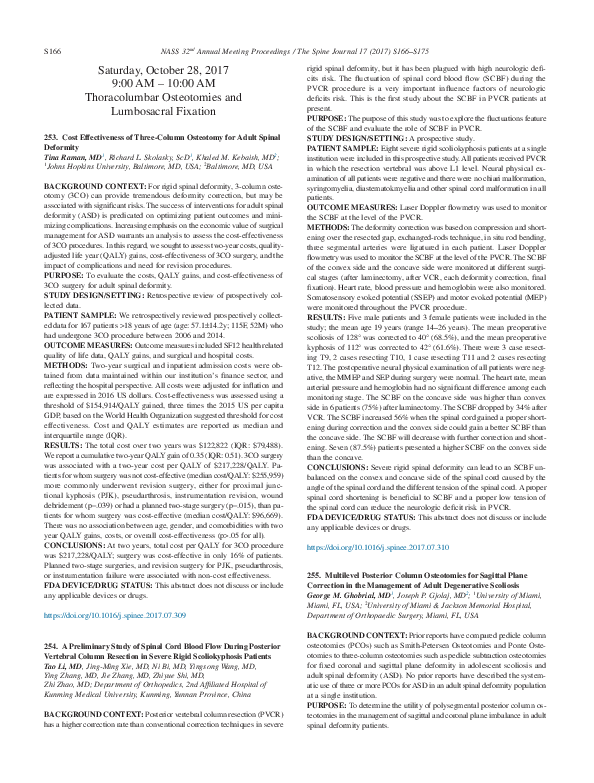 (PDF) Multilevel Posterior Column Osteotomies for Sagittal Plane ...