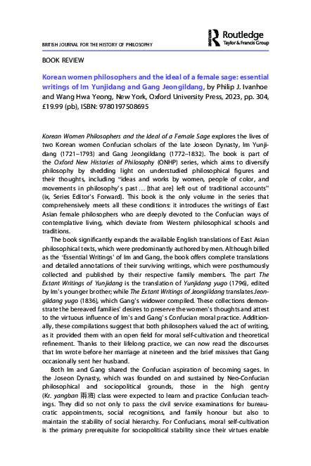 (PDF) Review of Korean women philosophers and the ideal of a female ...