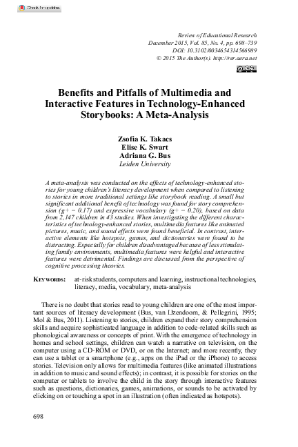 (PDF) Benefits and Pitfalls of Multimedia and Interactive Features in ...