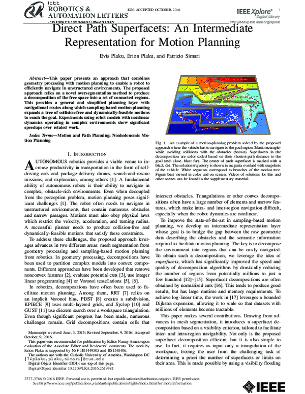 (PDF) Direct Path Superfacets: An Intermediate Representation for ...