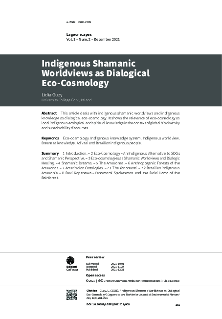 (PDF) Indigenous Shamanic Worldviews as Dialogical Eco-Cosmology