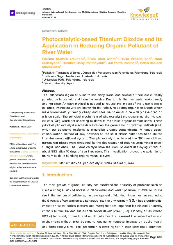 (PDF) Photocatalytic-based Titanium Dioxide and Its Application in ...