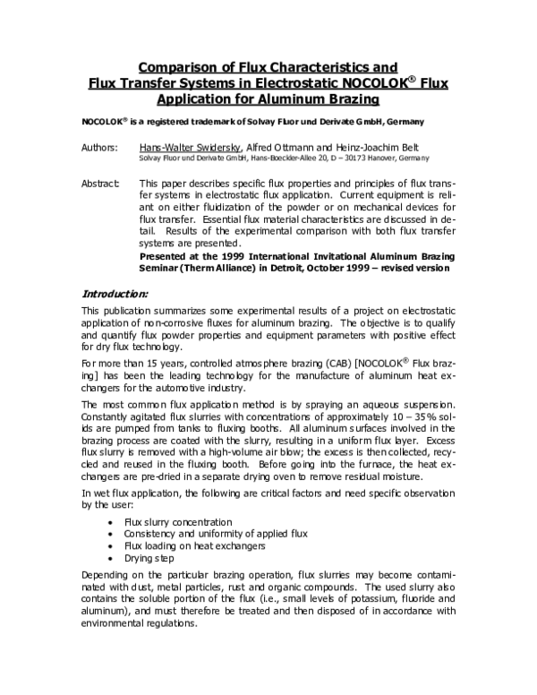 (PDF) Comparison of Flux Characteristics and Flux Transfer Systems in ...