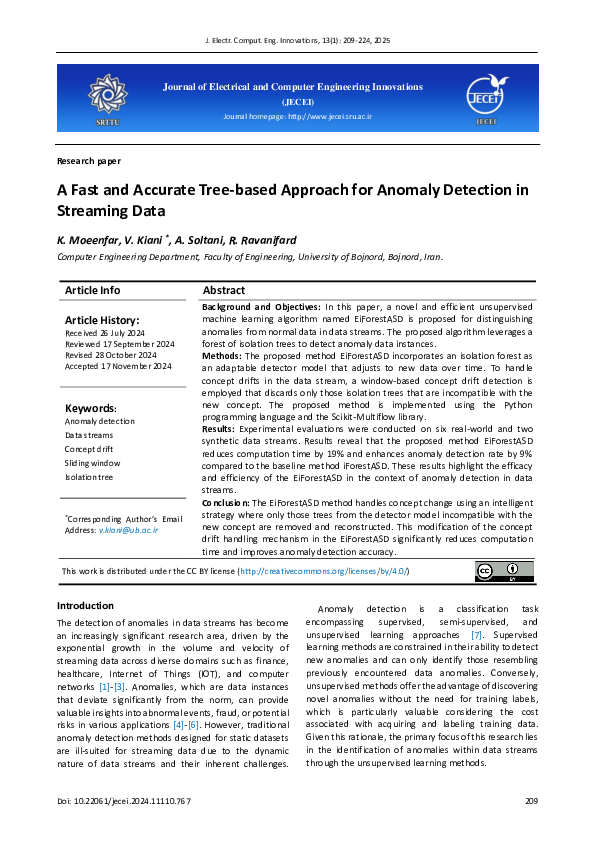 (PDF) A Fast and Accurate Tree-based Approach for Anomaly Detection in ...