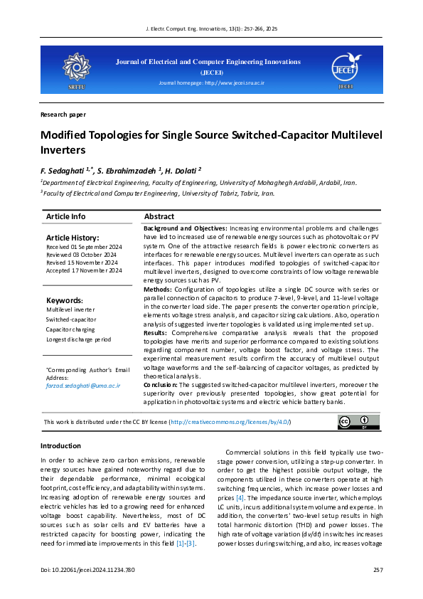 (PDF) Modified Topologies for Single Source Switched-Capacitor ...