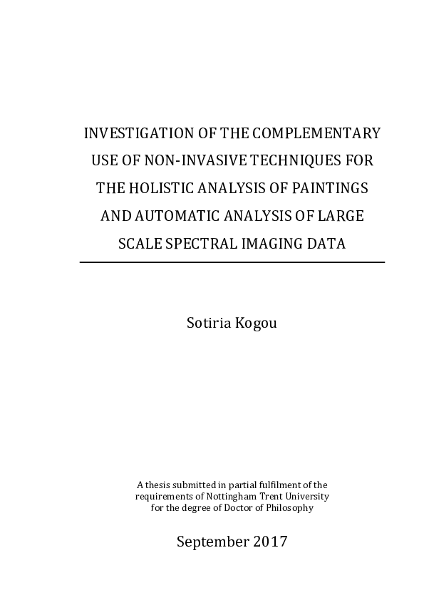 (PDF) Investigation of the complementary use of non-invasive techniques for the holistic ...