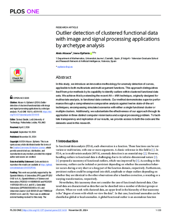 (PDF) Outlier detection of clustered functional data with image and signal processing ...