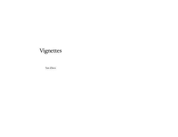 (PDF) Vignettes