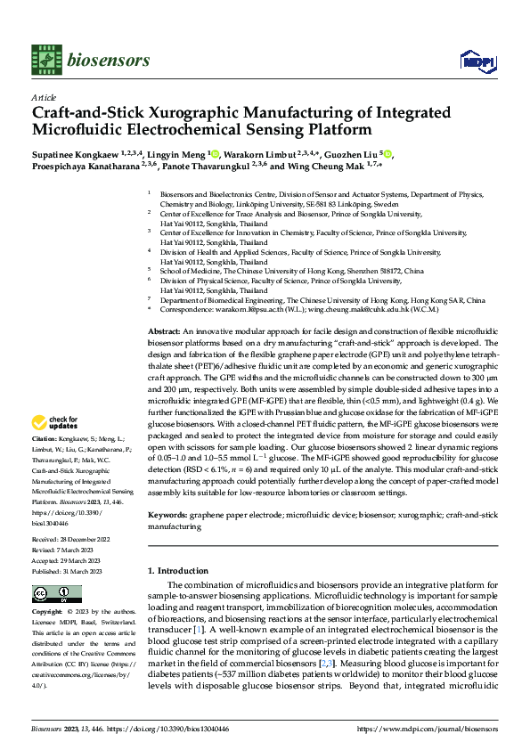 (PDF) Craft-and-Stick Xurographic Manufacturing of Integrated ...