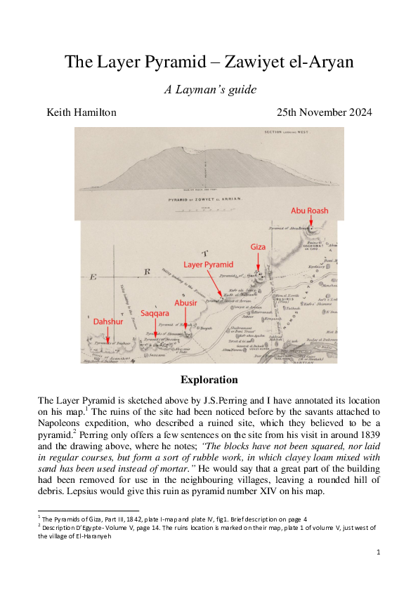 (PDF) The Layer Pyramid-Zawiyet el-Aryan, A Layman's guide