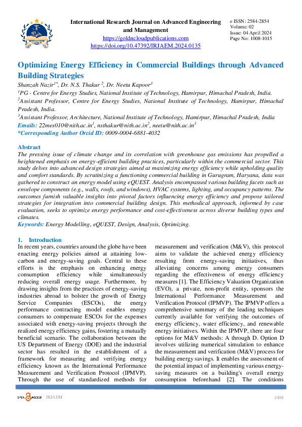 (PDF) Optimizing Energy Efficiency in Commercial Buildings through ...