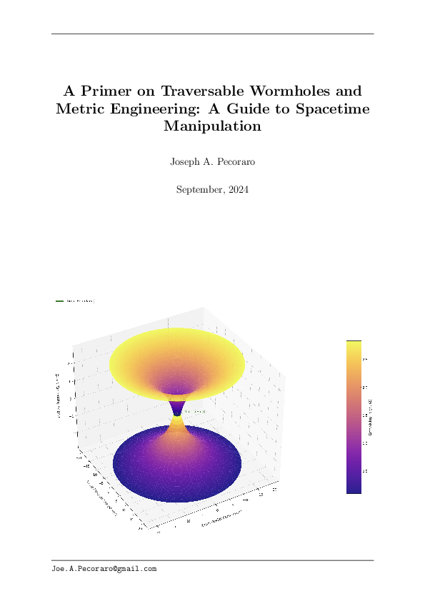 (PDF) A Primer on Traversable Wormholes and Metric Engineering: A Guide to Spacetime Manipulation