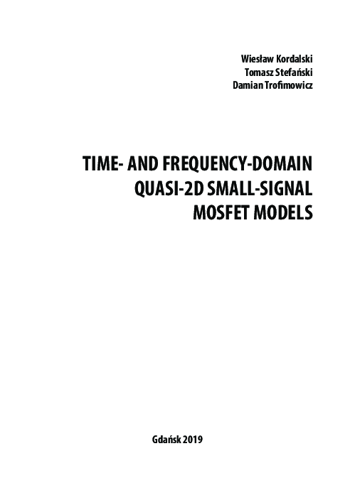 (PDF) Monograph: Time- and frequency-domain quasi-2D small-signal ...