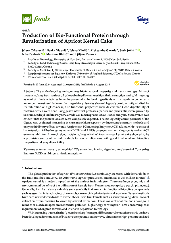 (PDF) Production of Bio-Functional Protein through Revalorization of ...