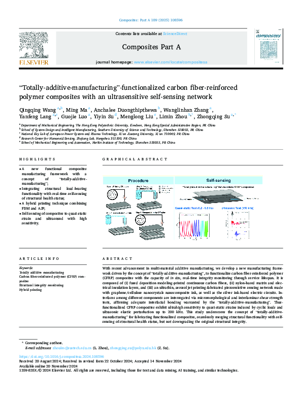 (PDF) "Totally-additive-manufacturing"-functionalized carbon fiber ...