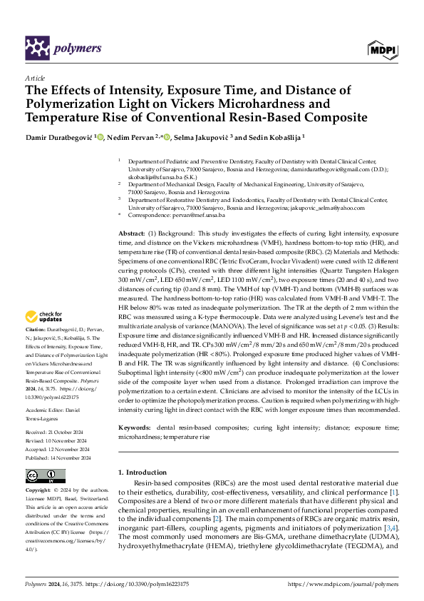 (PDF) The Effects of Intensity, Exposure Time, and Distance of ...