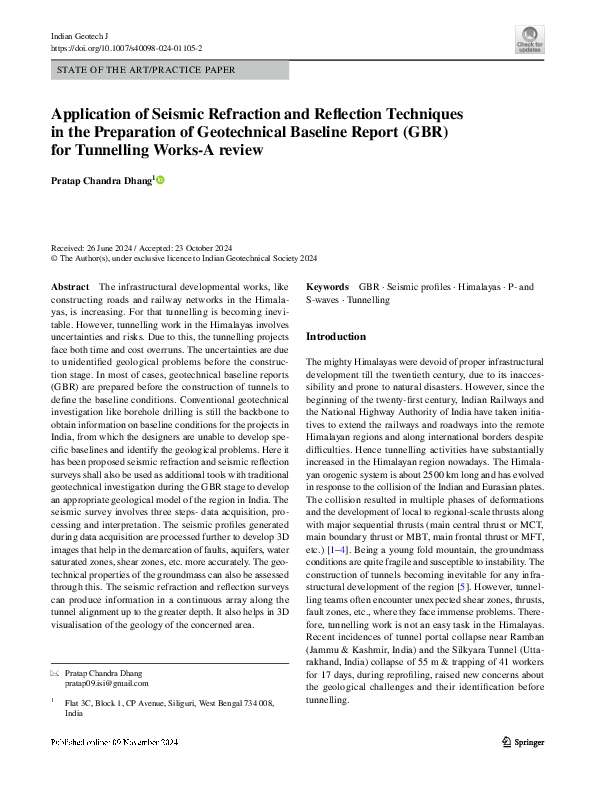 (PDF) Application of Seismic Refraction and Reflection Techniques in ...