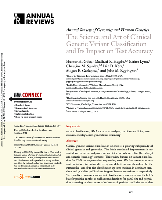 (PDF) Improving Clinical Genetic Variant Classification