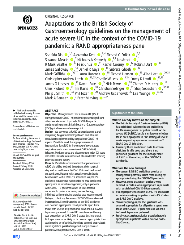 (PDF) Adaptations to the British Society of Gastroenterology guidelines on the management of ...