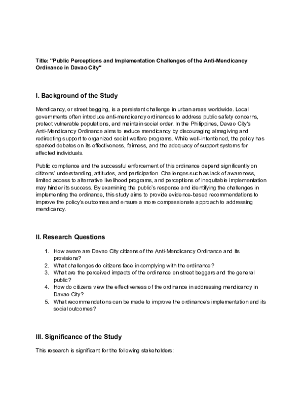 (PDF) Title: "Public Perceptions and Implementation Challenges of the ...
