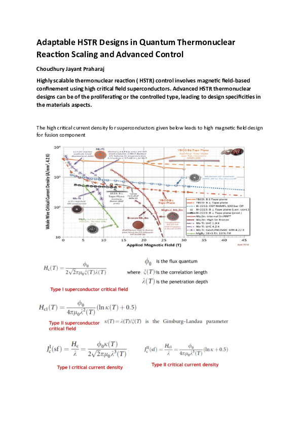 (PDF) Adaptable HSTR Designs in Quantum Thermonuclear Reaction Scaling ...