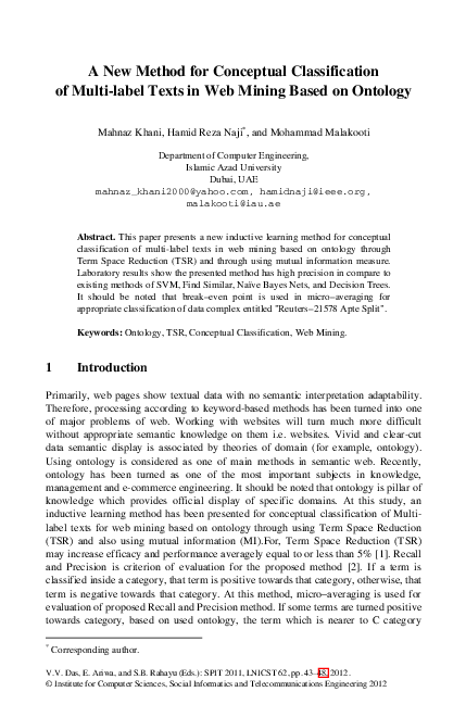 (PDF) A New Method for Conceptual Classification of Multi-label Texts in Web Mining Based on ...