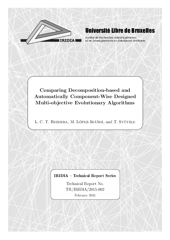 (PDF) Comparing Decomposition-Based and Automatically Component-Wise Designed Multi-Objective ...