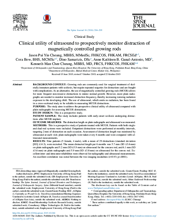 (PDF) Clinical utility of ultrasound to prospectively monitor ...