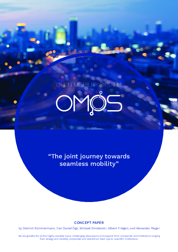 (PDF) Open Mobility System OMOS : The Joint Journey towards Seamless ...