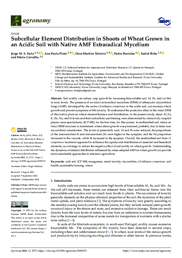 (PDF) Subcellular Element Distribution in Shoots of Wheat Grown in an ...