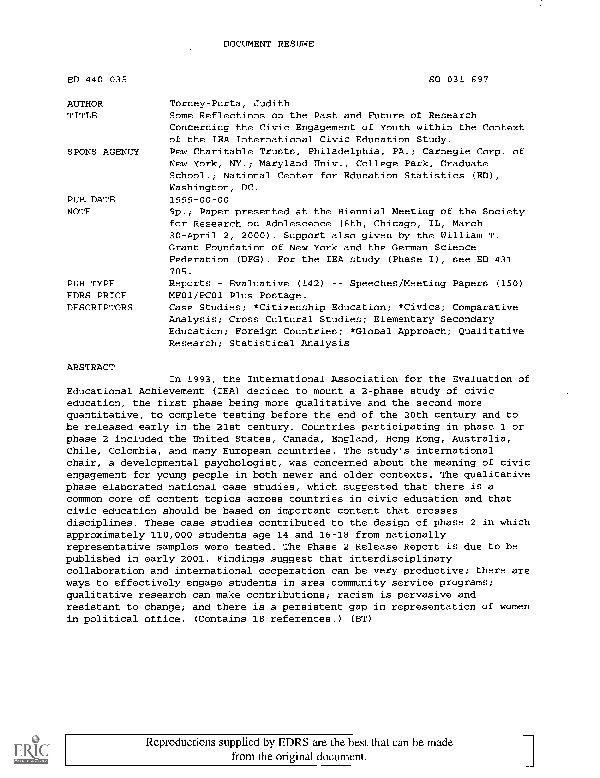 (PDF) Some Reflections on the Past and Future of Research Concerning ...