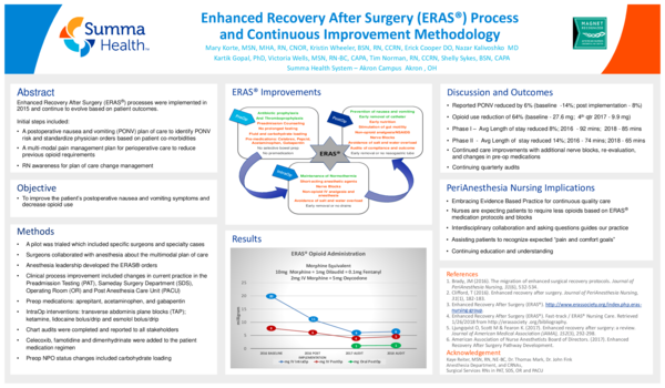 (PDF) Enhanced Recovery After Surgery (ERAS®) Process and Continuous ...