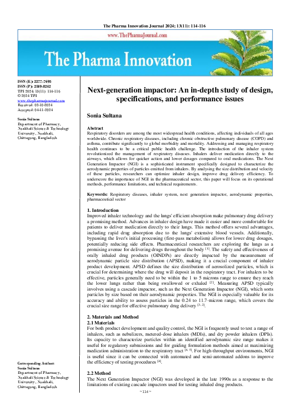 (PDF) Next-generation impactor: An in-depth study of design ...