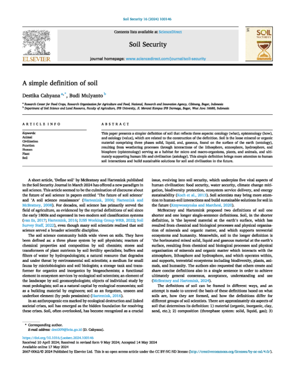 (PDF) A simple definition of soil
