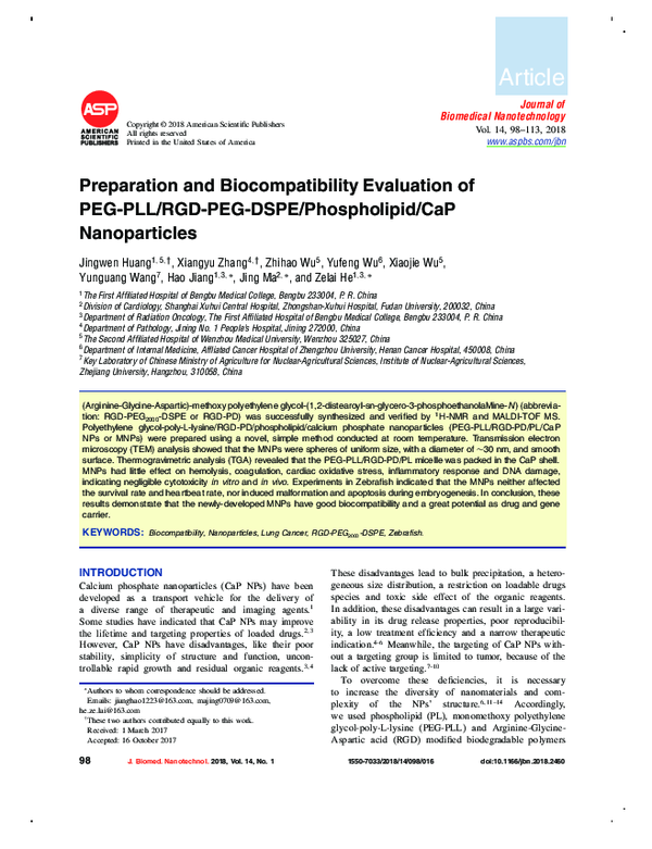 (PDF) Preparation and biocompatibility evaluation of bioactive glass ...