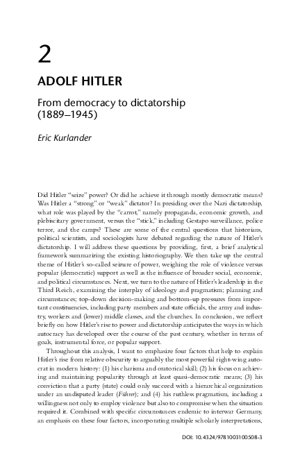 (PDF) Adolf Hitler