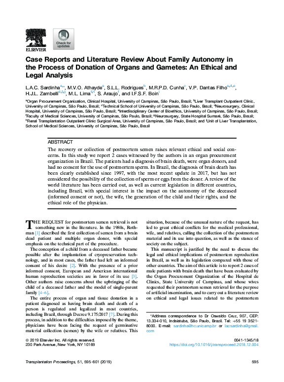 (PDF) Case Reports And Literature Review About Family Autonomy In The ...