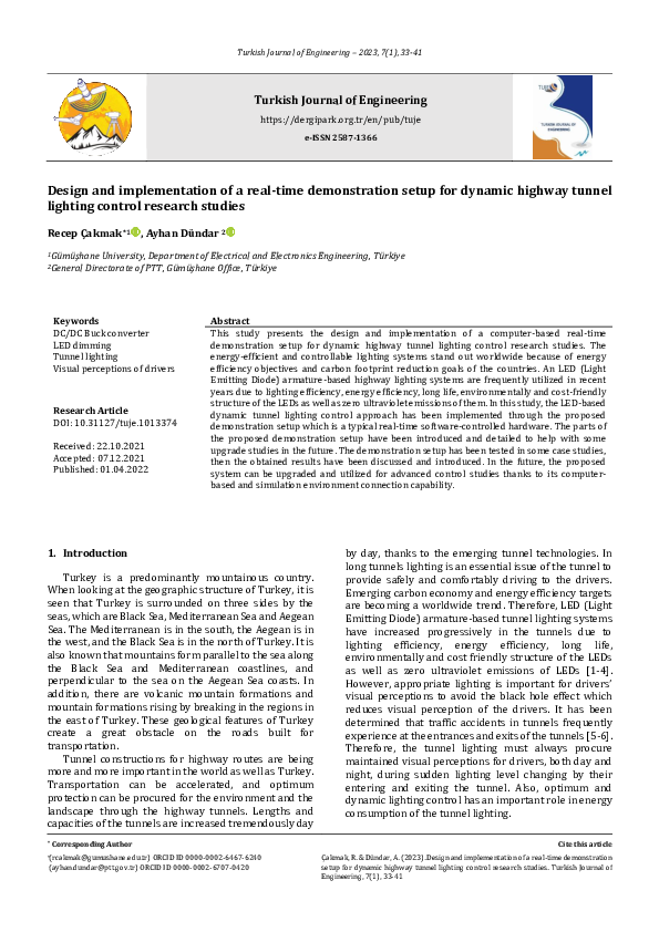 (PDF) Design and implementation of a real-time demonstration setup for ...