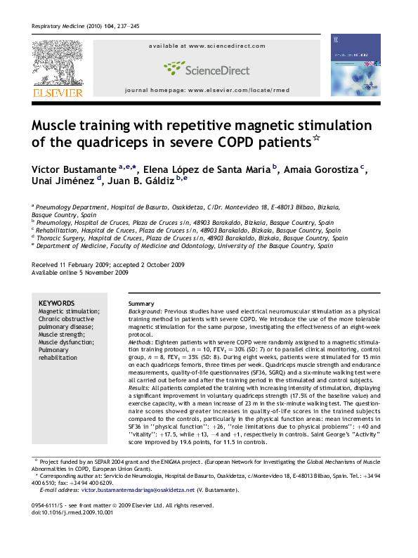 (PDF) Muscle training with repetitive magnetic stimulation of the ...