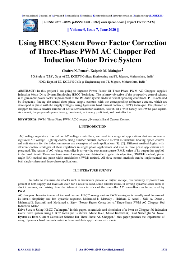 (PDF) Using HBCC System Power Factor Correction of Three-Phase PWM AC ...