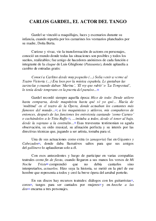 (PDF) CARLOS GARDEL, EL ACTOR DEL TANGO | Ana Turón - Academia.edu