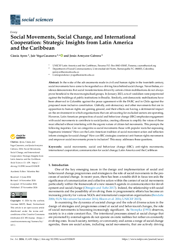 (PDF) Social Movements, Social Change, and International Cooperation ...