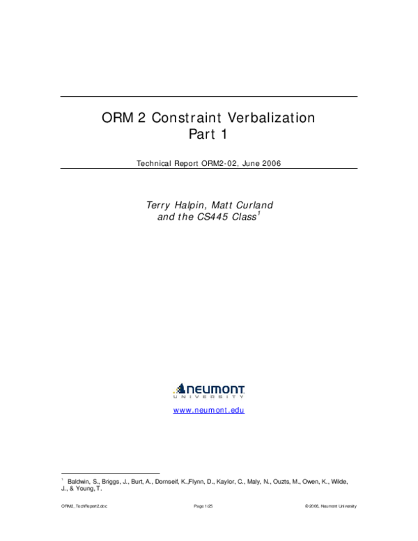 (PDF) ORM 2 Constraint Verbalization Part 1